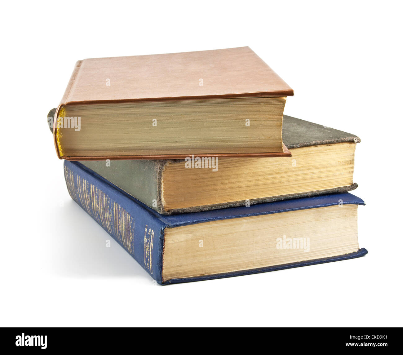 Old books stacked on antique hi-res stock photography and images - Alamy