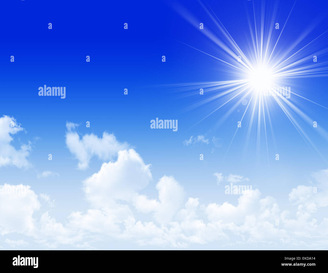 sunny sky background Stock Photo - Alamy