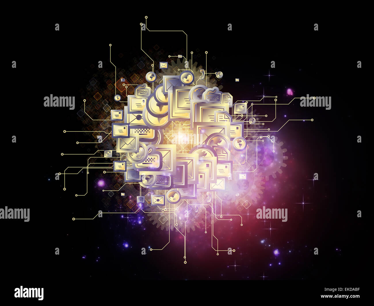 World wide messaging Stock Photo - Alamy