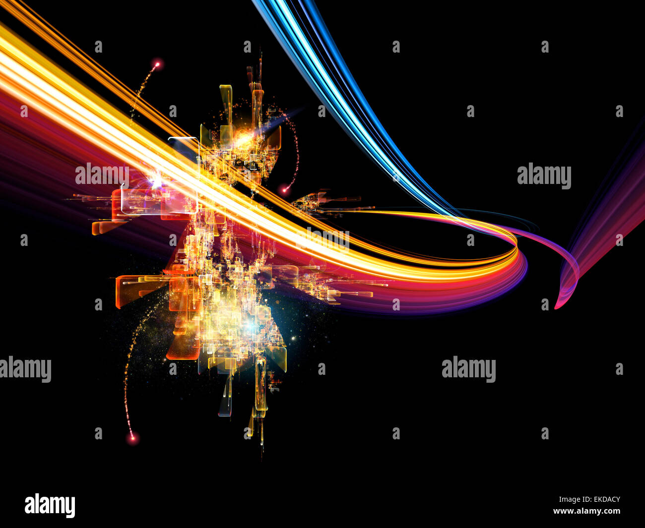 Data Cloud Motion Trail Stock Photo - Alamy