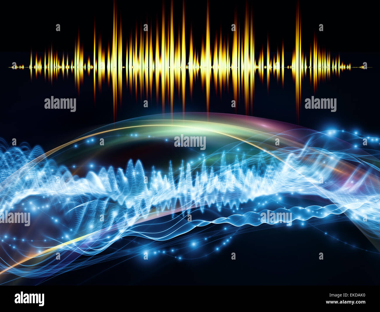 Wave of music Stock Photo - Alamy