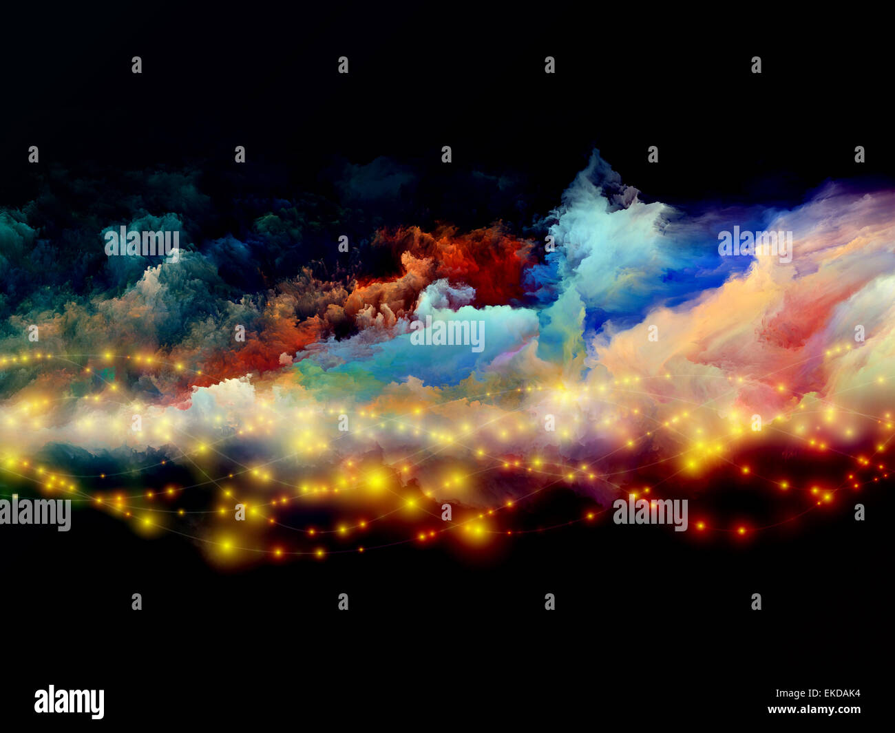 Psychedelic clouds hi-res stock photography and images - Alamy
