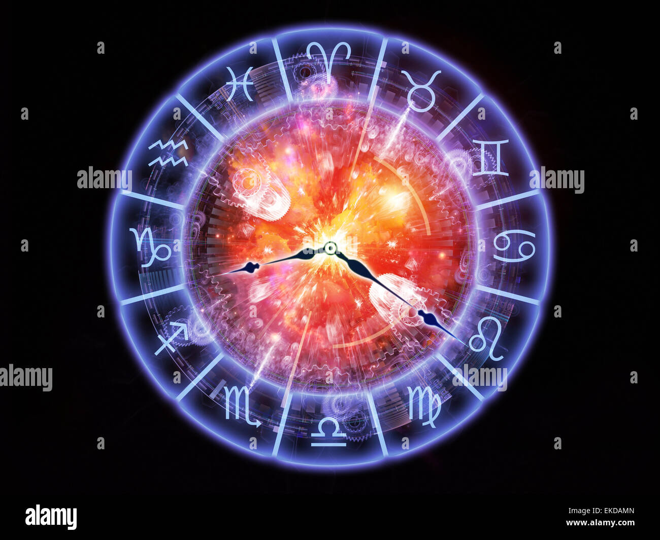Abstract Zodiac background Stock Photo - Alamy