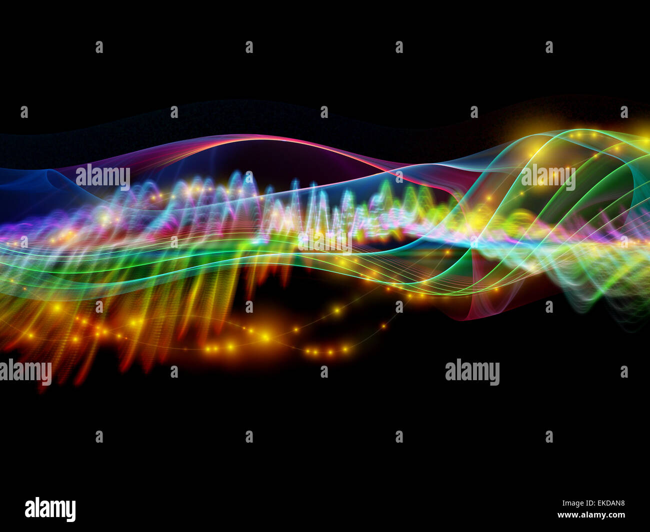 Sine wave of colors Stock Photo - Alamy