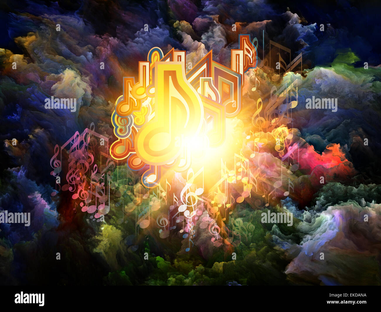 Music notes abstract hi-res stock photography and images - Alamy
