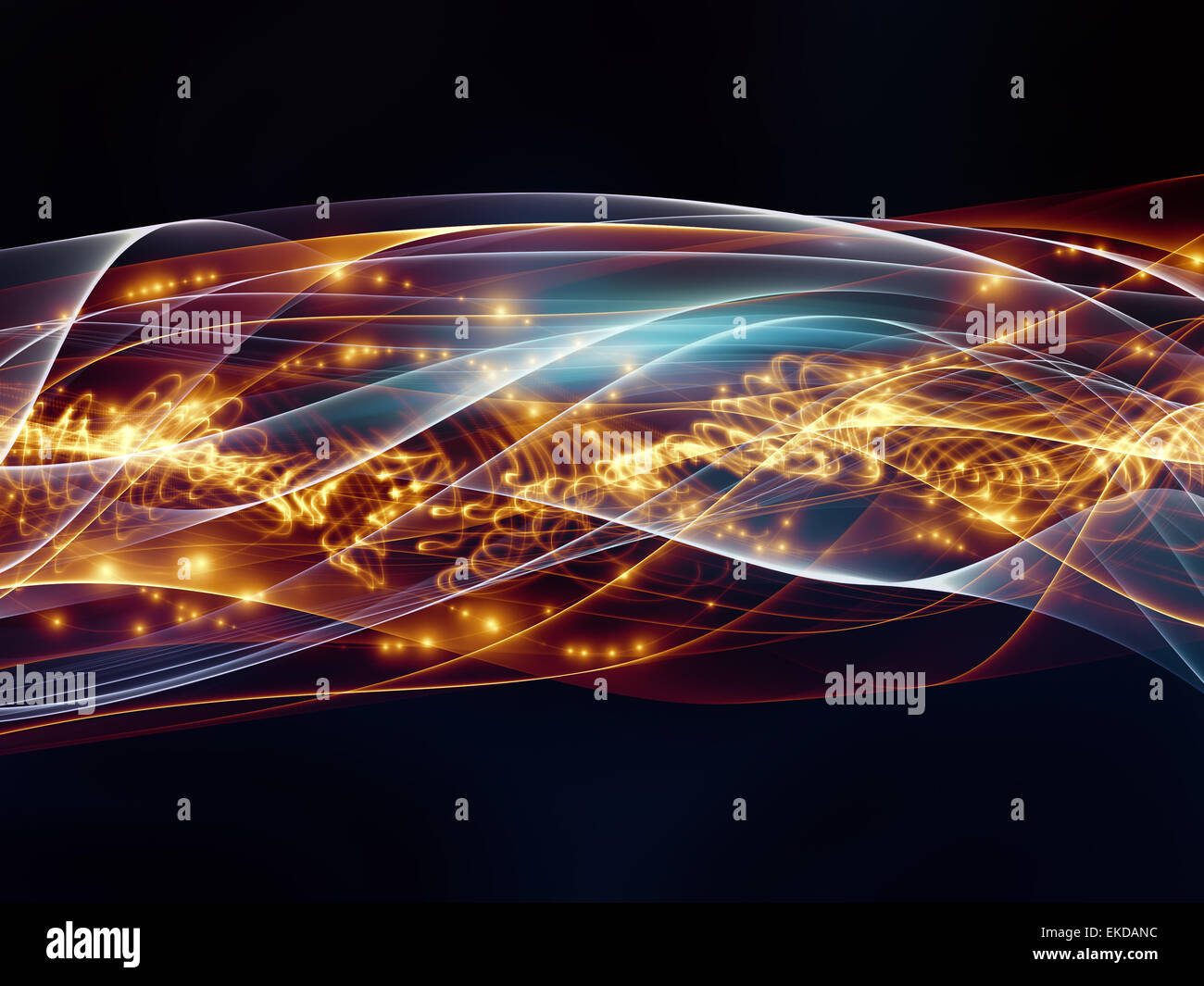 Wave of lights Stock Photo - Alamy
