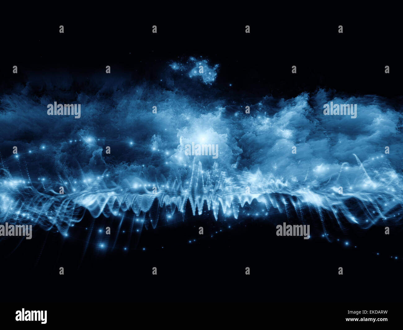 Nebulae of fractal foam Stock Photo - Alamy