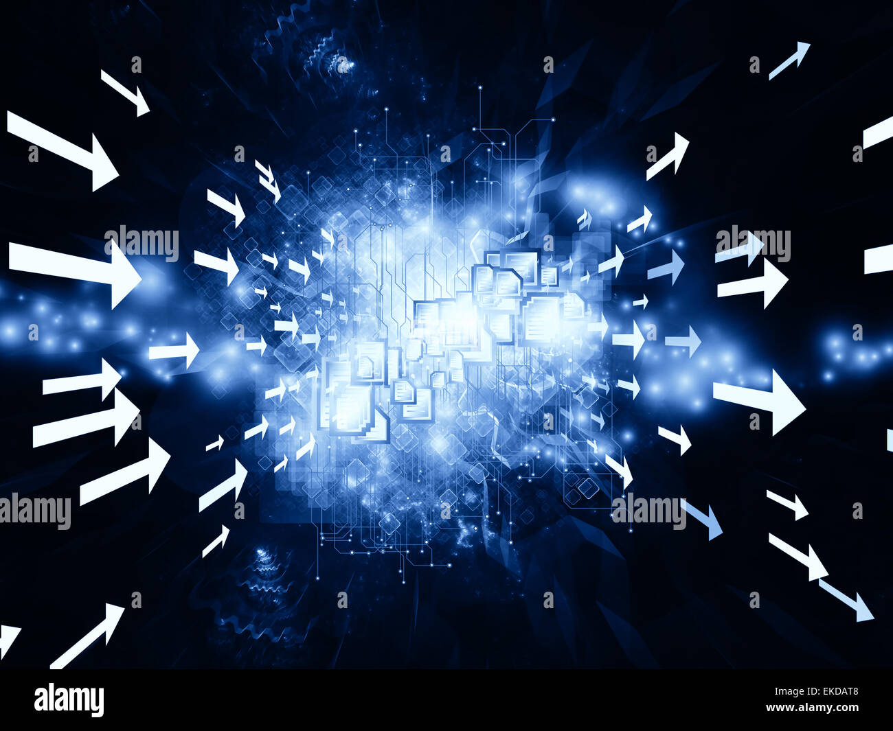 Lights of information Stock Photo - Alamy