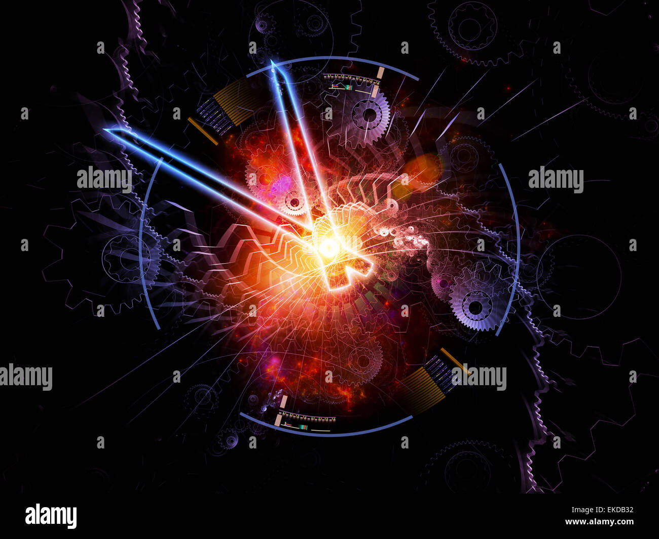 Abstract clock forms Stock Photo - Alamy