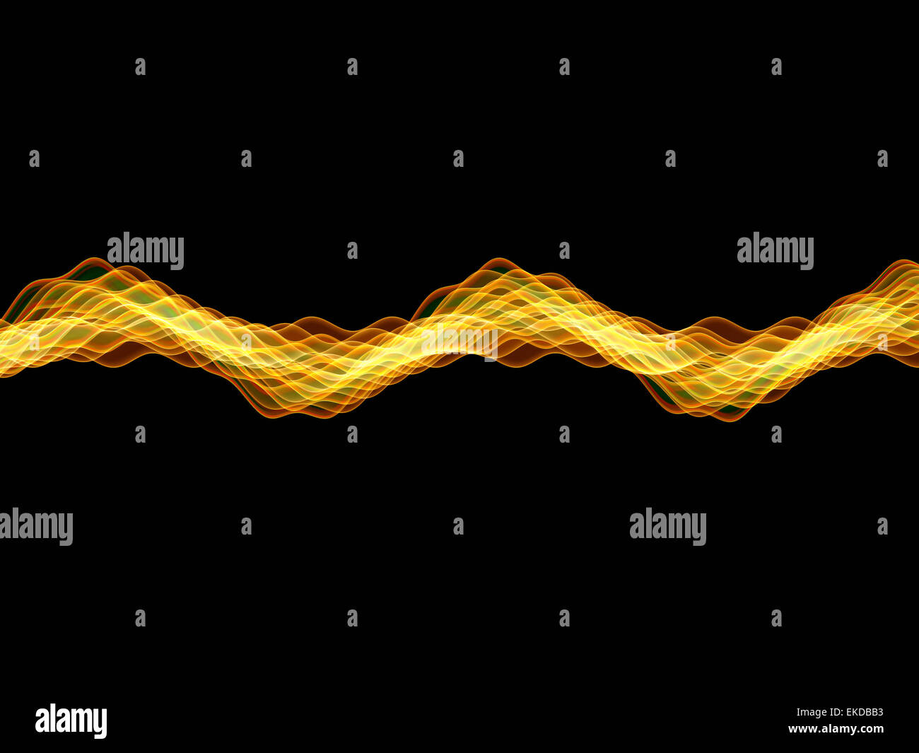 Golden Sign Waves Stock Photo - Alamy