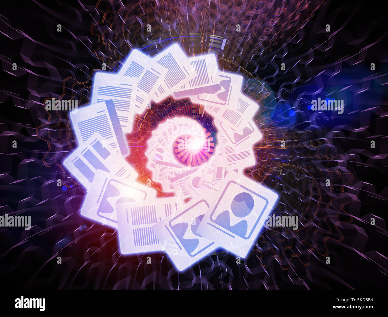 Of colors and documents Stock Photo - Alamy