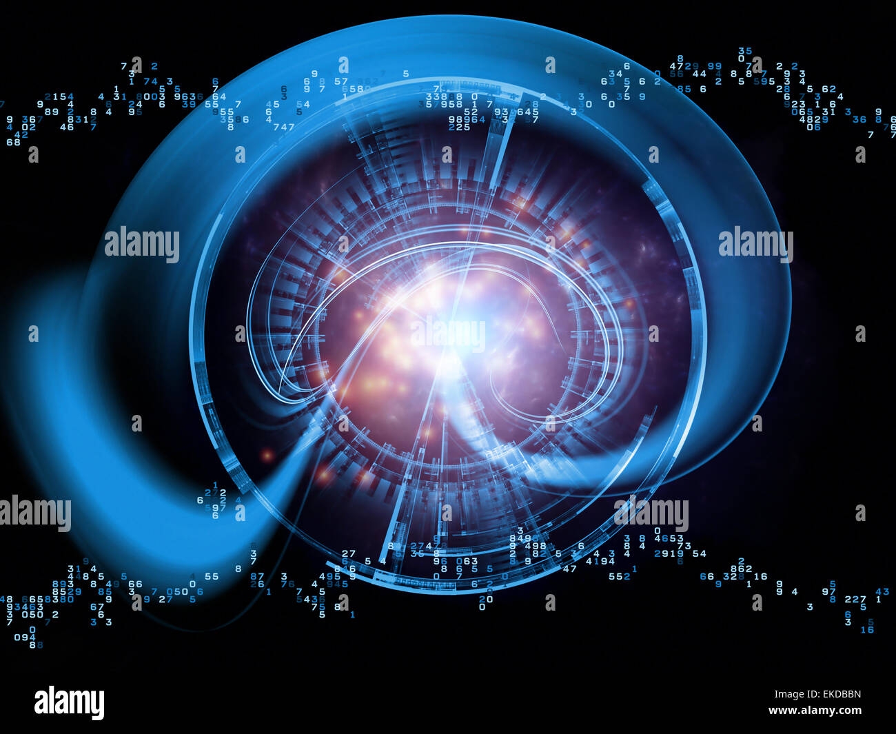 Digital Technology Swirls Stock Photo - Alamy