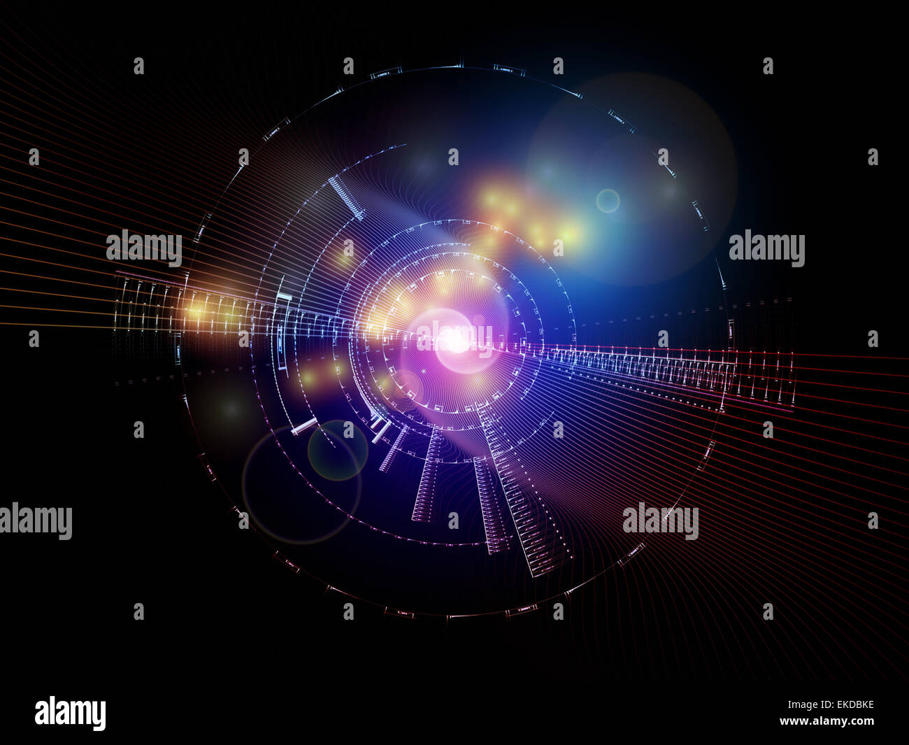 Radial grid world Stock Photo - Alamy