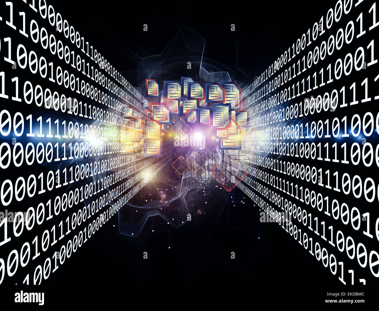 Lights of information Stock Photo - Alamy