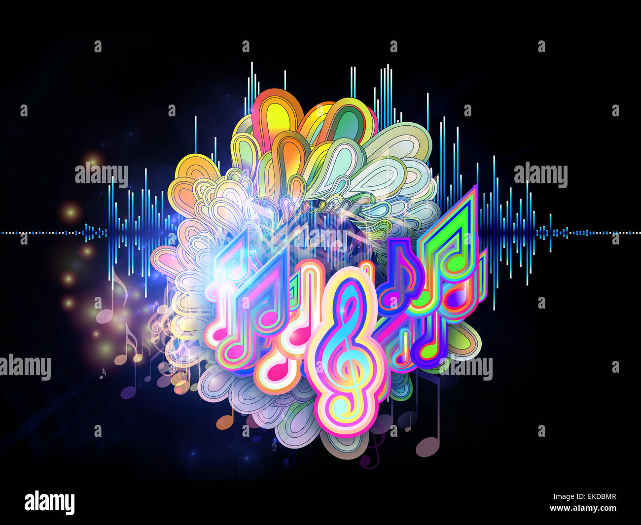 Colors of Music Stock Photo - Alamy