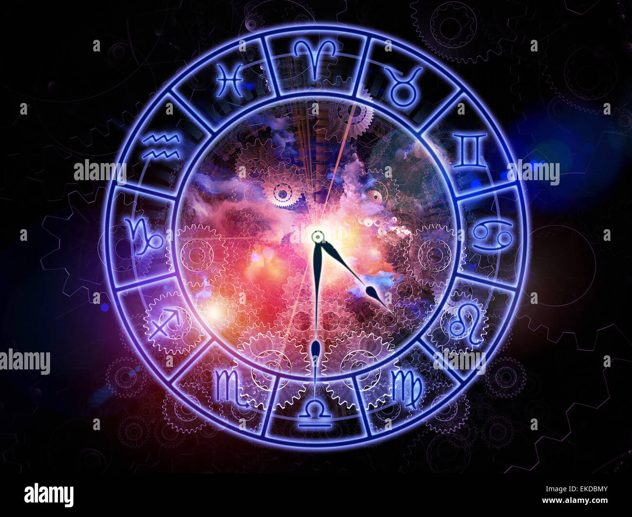 Abstract Zodiac background Stock Photo - Alamy