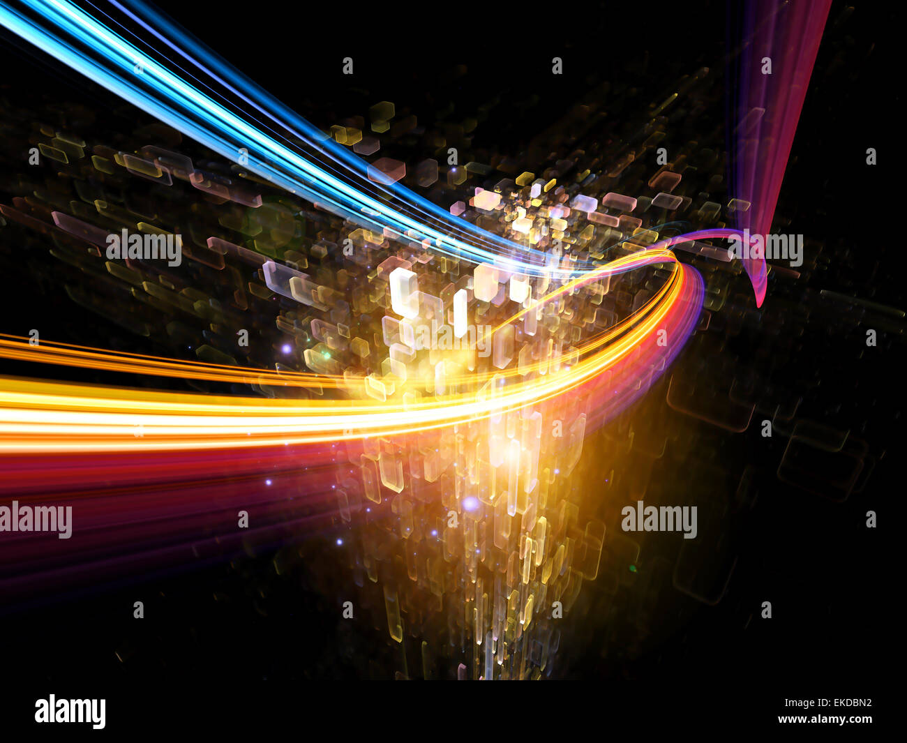 Data Cloud Motion Trail Stock Photo - Alamy