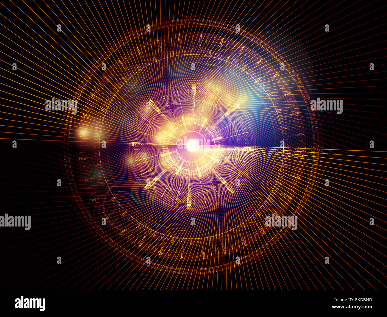 Abstract lights and grid Stock Photo - Alamy