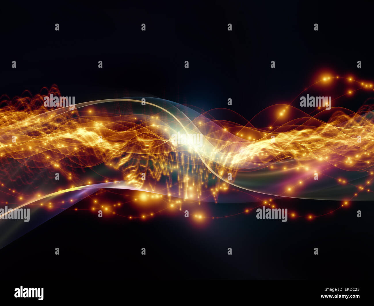 Wave of lights Stock Photo - Alamy