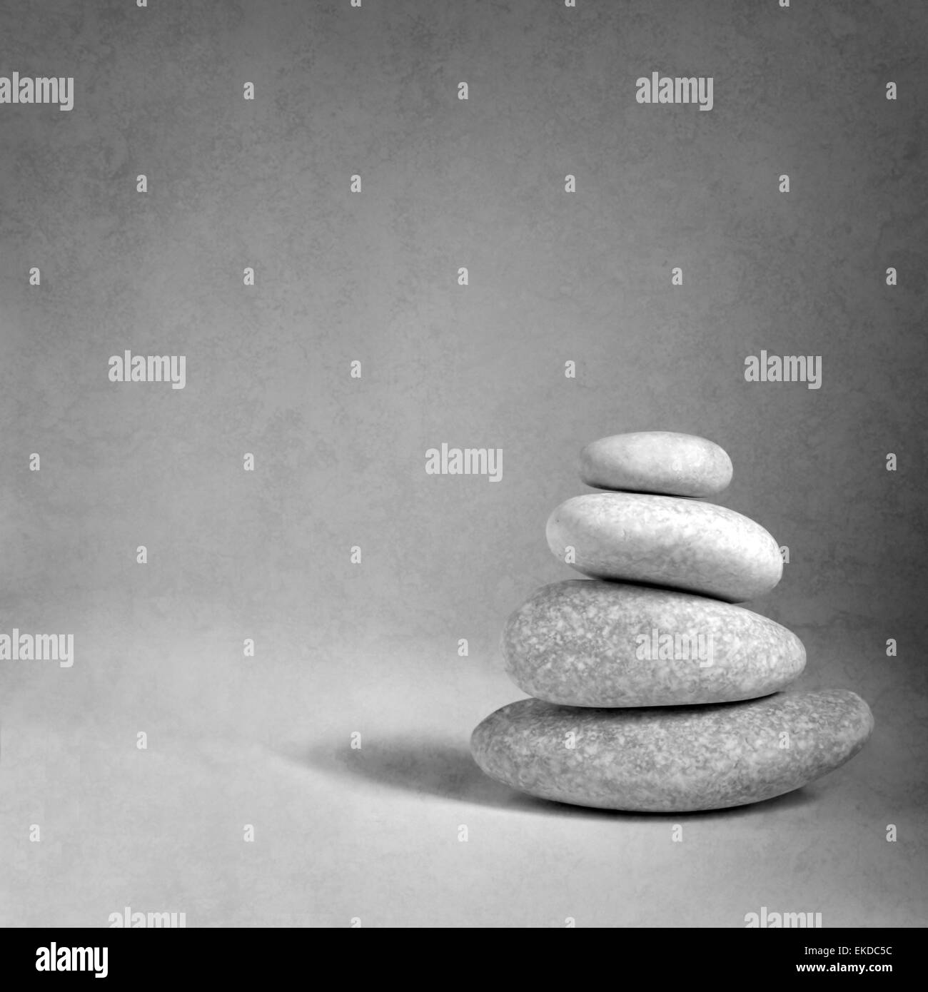 One stone on another Black and White Stock Photos & Images - Alamy