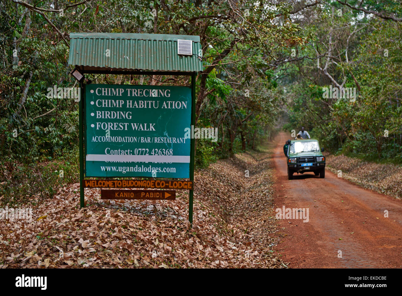 sign Budongo Eco Lodge, Murchison Falls National Park, Uganda, Africa ...