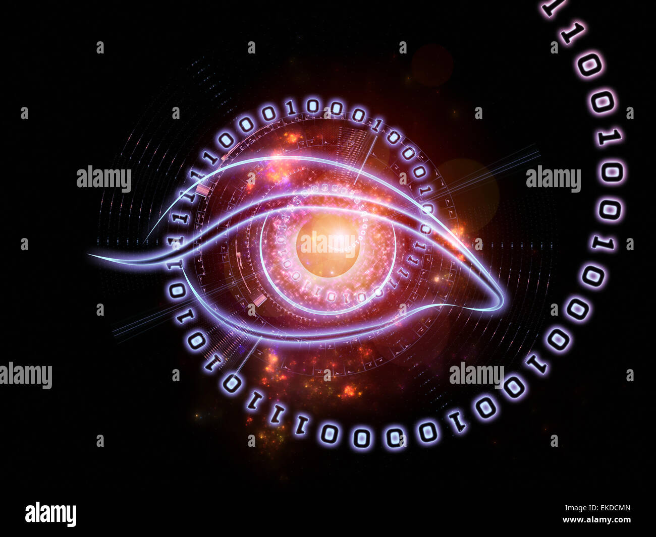 Eye of digits Stock Photo - Alamy