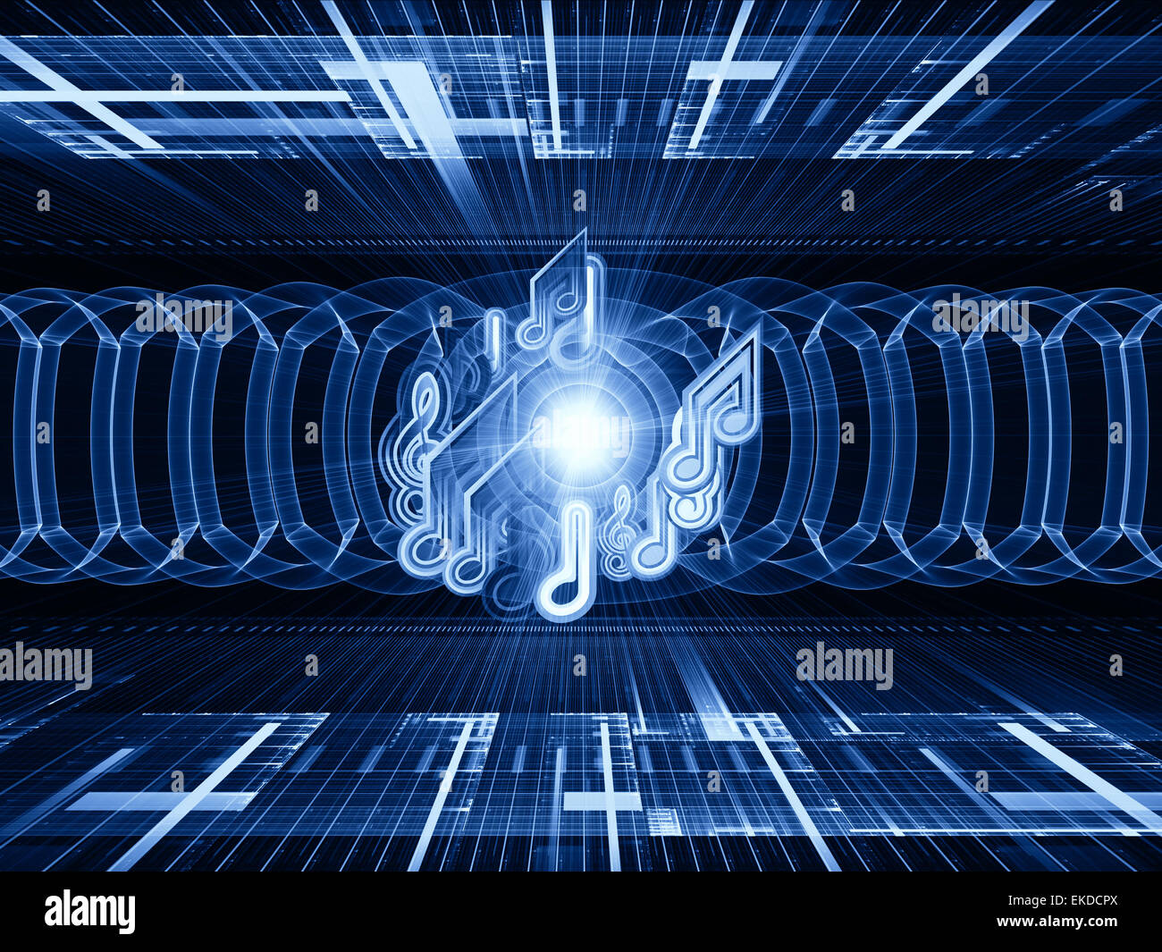 Waves of sound Stock Photo - Alamy