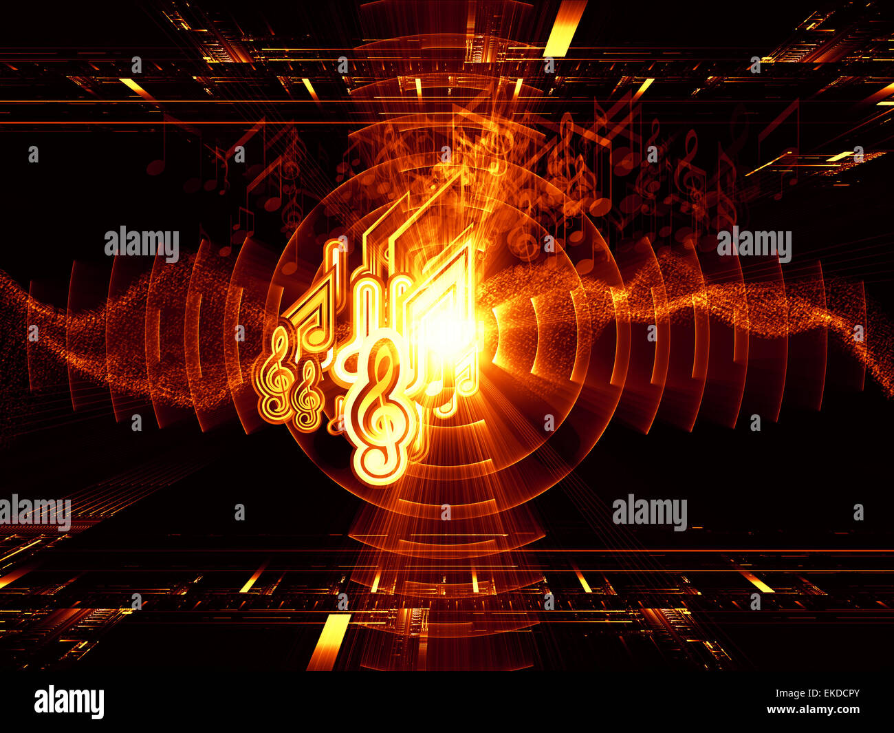 Waves of music Stock Photo - Alamy