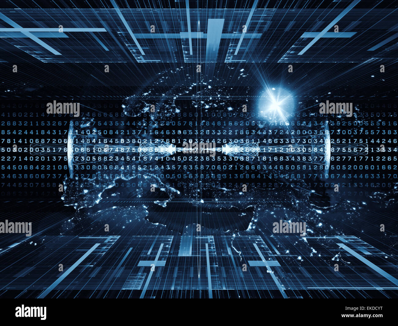 Numbers of Earth Stock Photo - Alamy