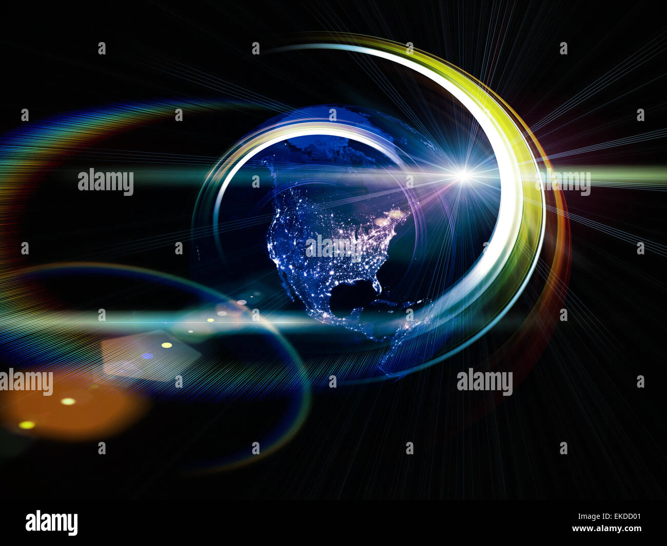 Earth Trails Composition Stock Photo - Alamy