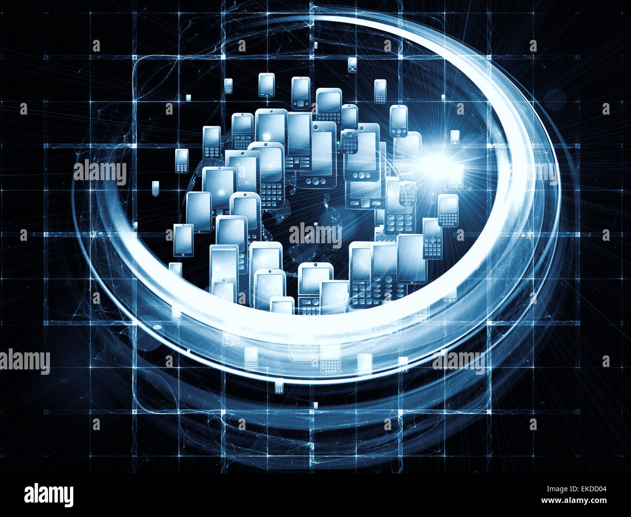 Earth Trails Propagation Stock Photo - Alamy