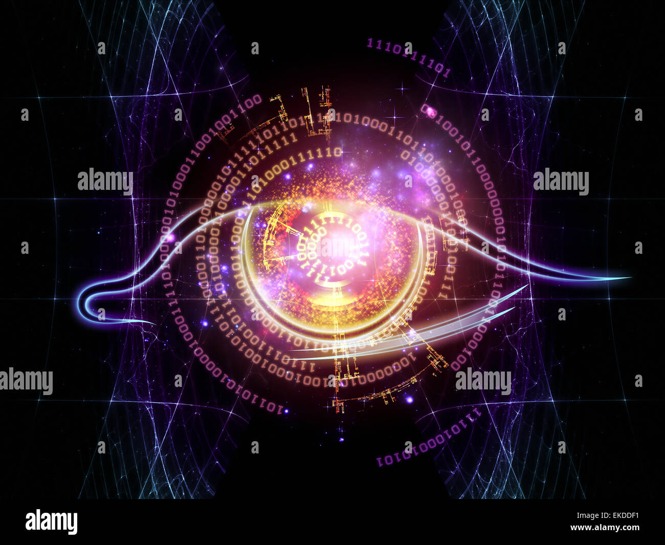 Eye of digits Stock Photo - Alamy