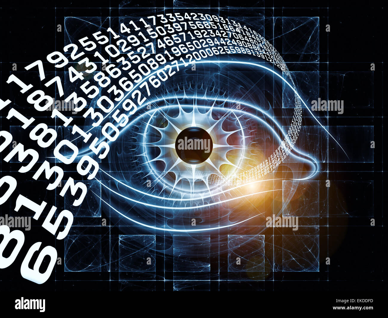 Eye of digital progress Stock Photo - Alamy