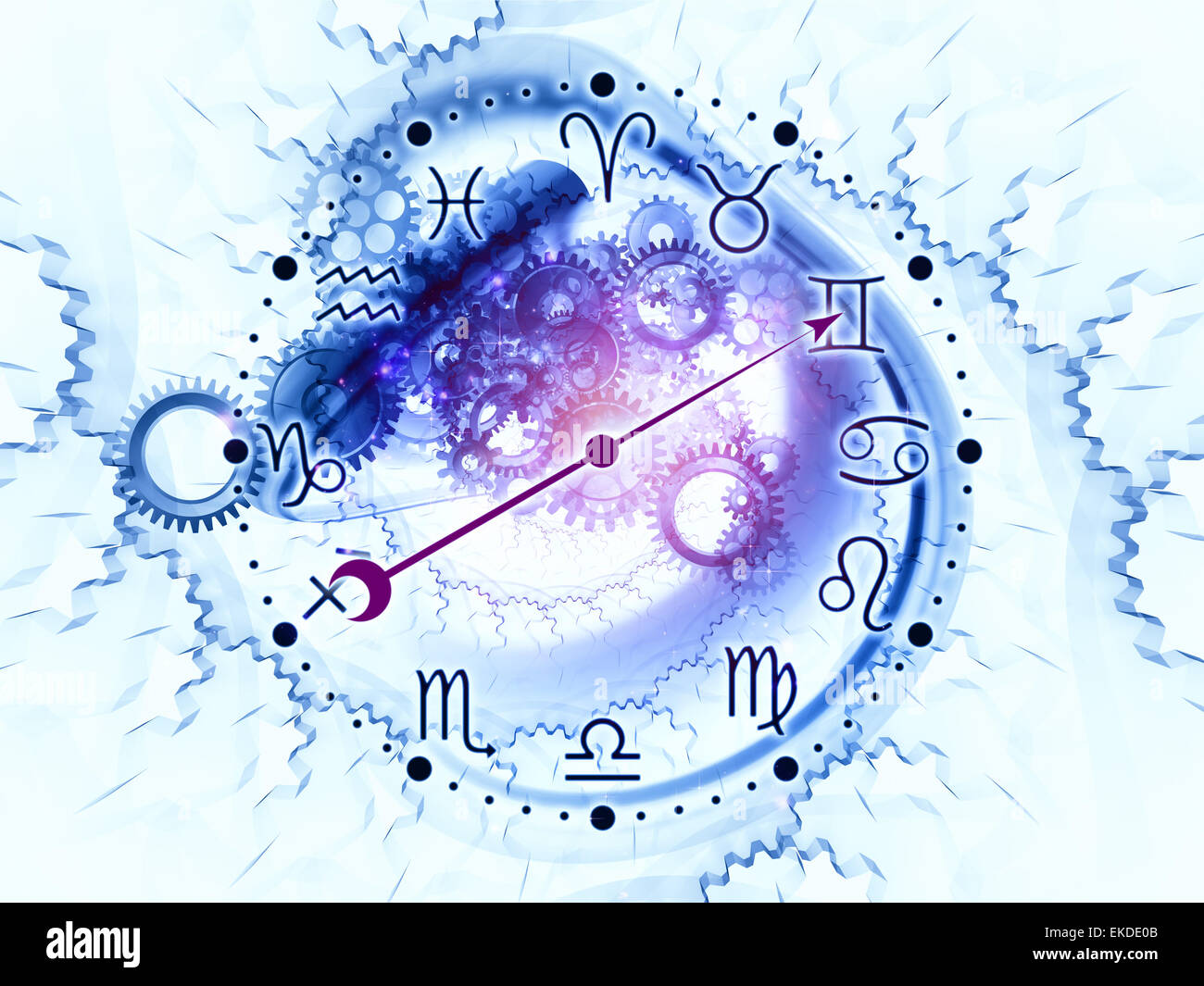 Abstract Zodiac backdrop Stock Photo - Alamy