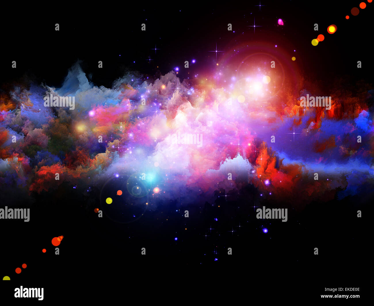 Colorful fractal clouds Stock Photo - Alamy