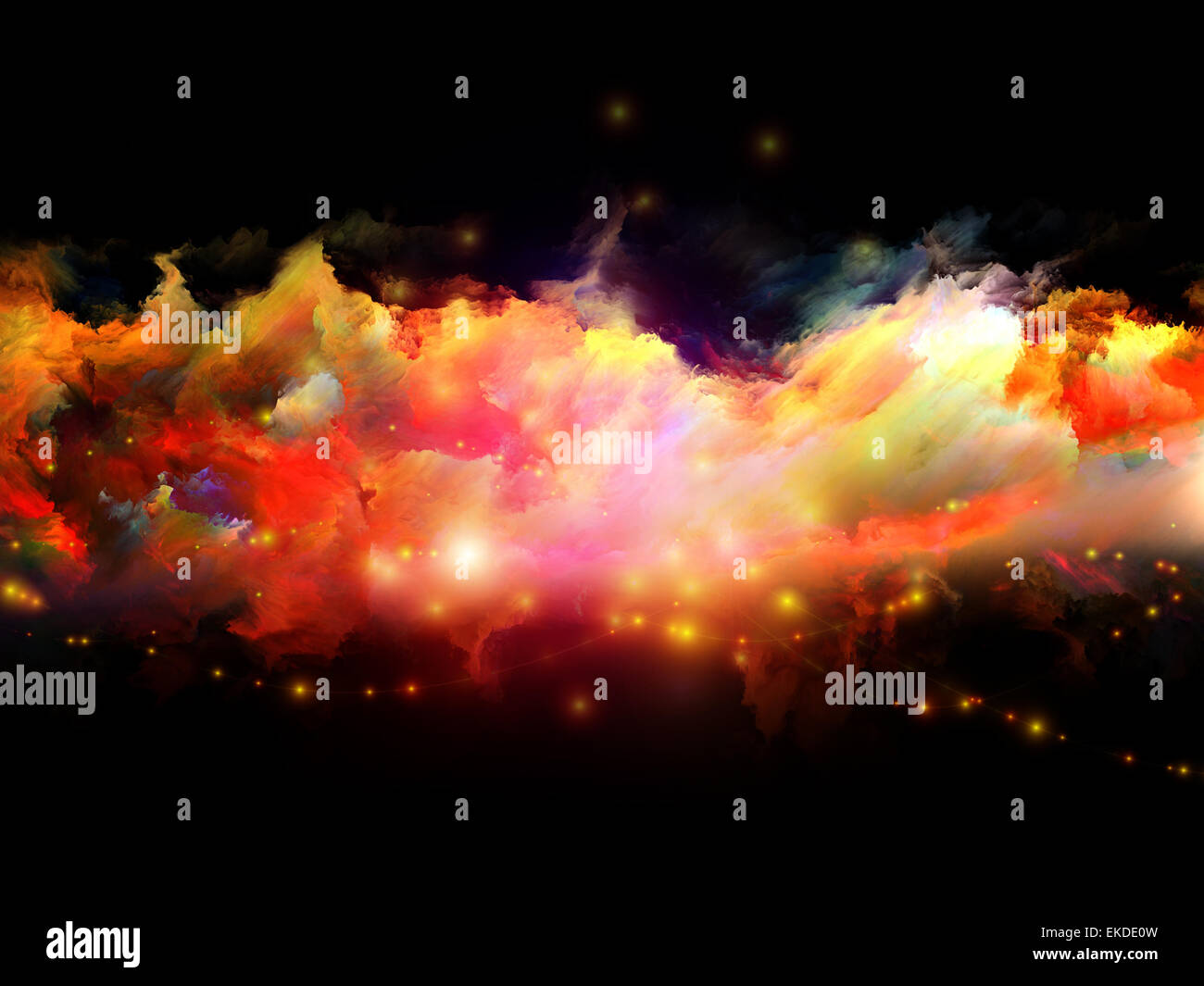 Colorful fractal clouds Stock Photo - Alamy