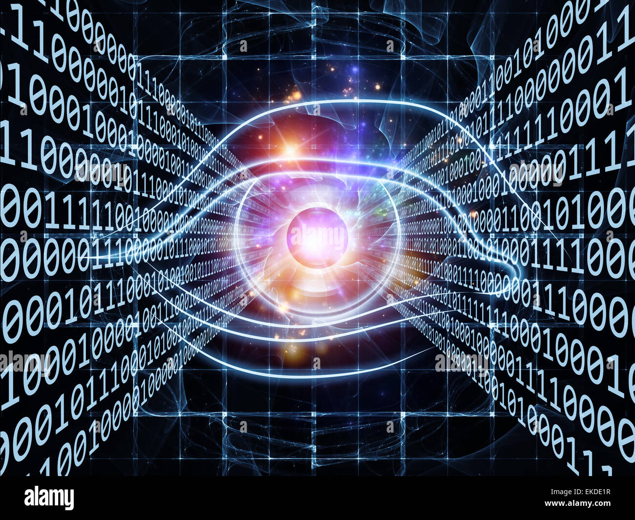 Eye of digital progress Stock Photo - Alamy