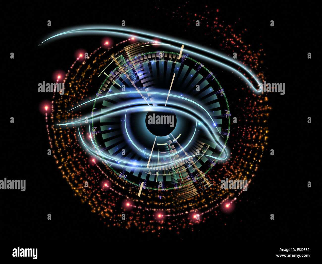 Eye of technology Stock Photo - Alamy