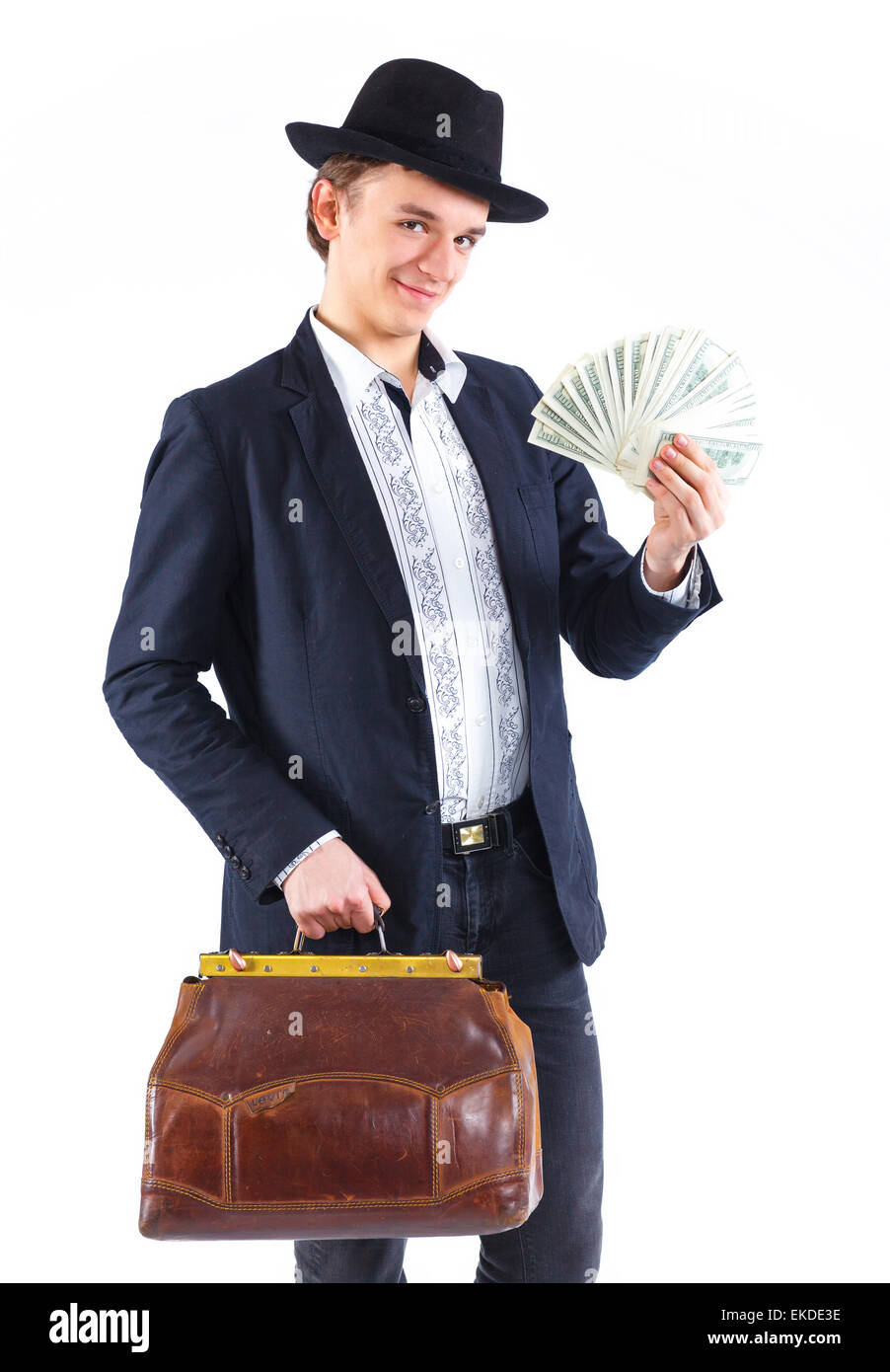 Businessman cash money take Cut Out Stock Images & Pictures - Alamy