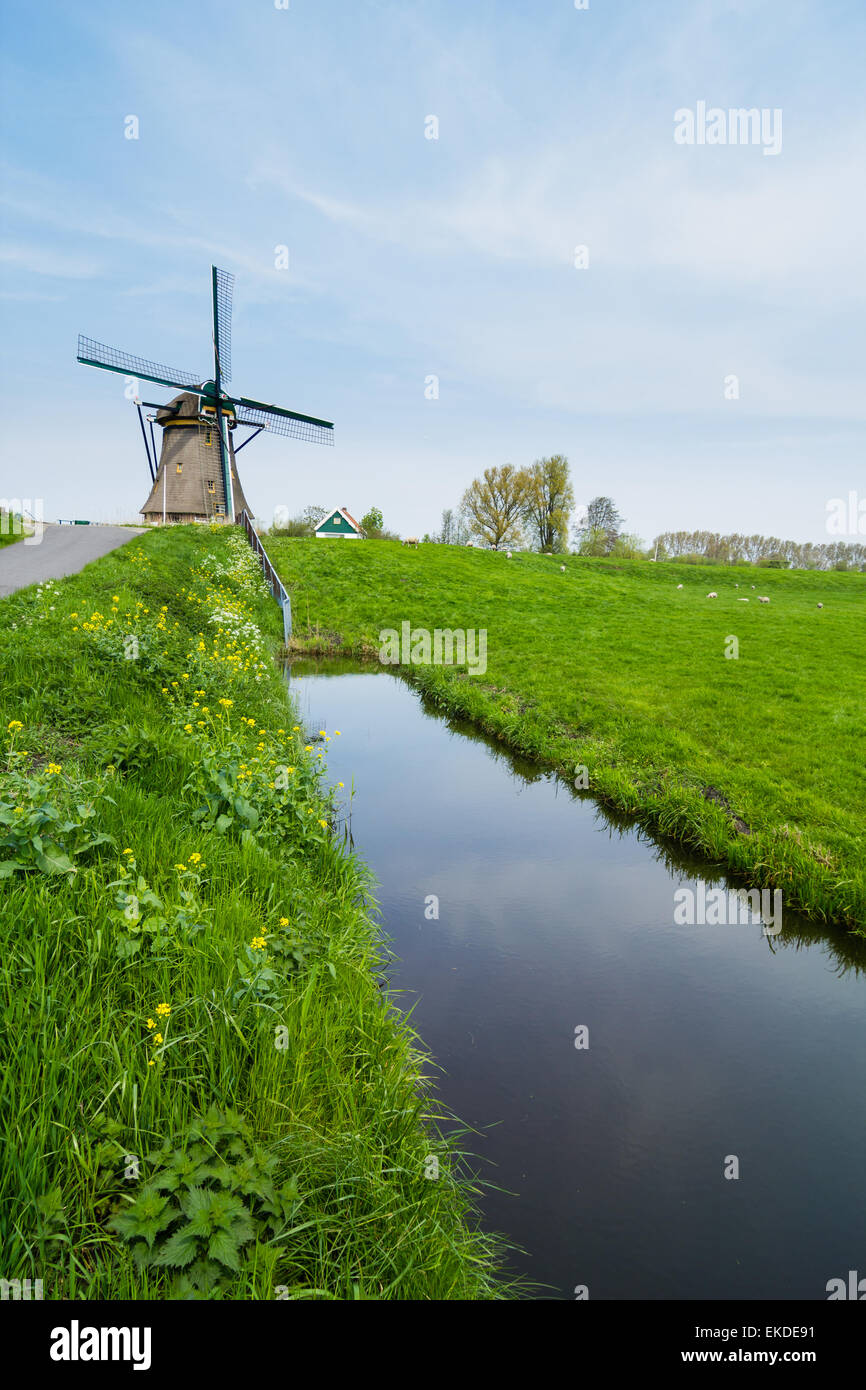 Dutch windmill. Netherlands Stock Photo - Alamy