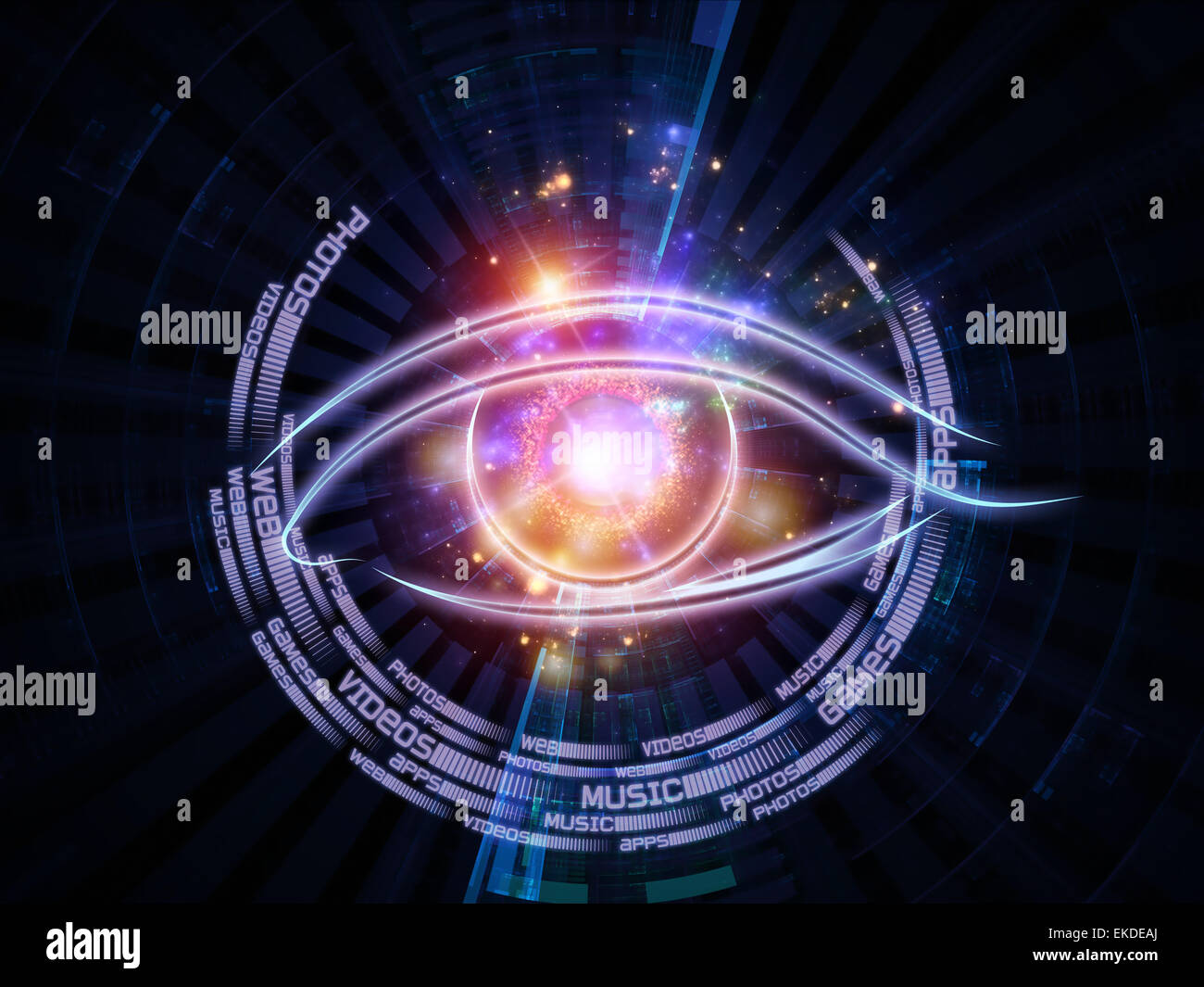 Eye of technology Stock Photo - Alamy