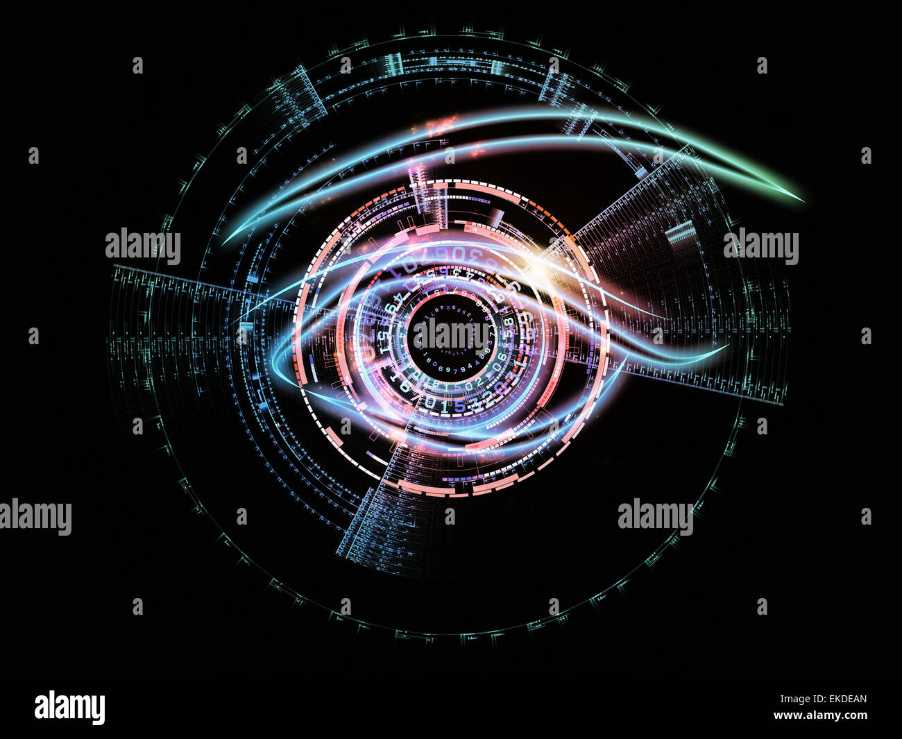 Abstract technology eye Stock Photo - Alamy