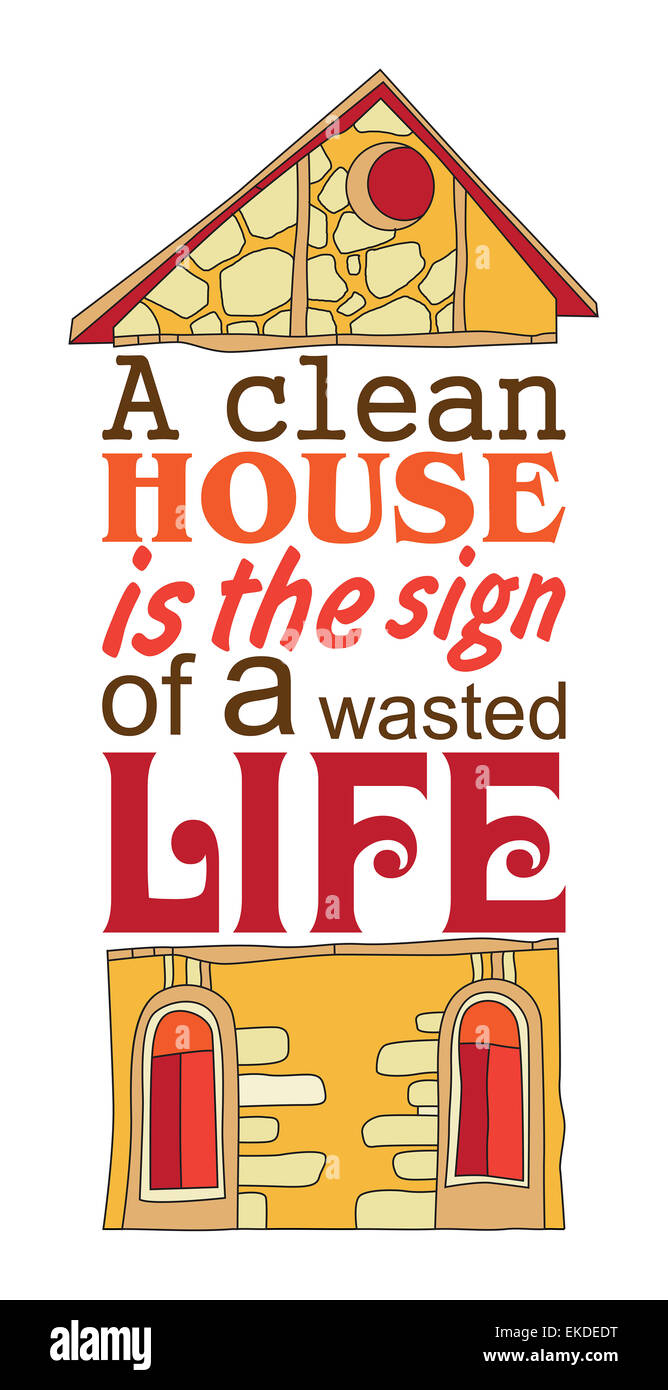 Clean house sign Cut Out Stock Images & Pictures - Alamy