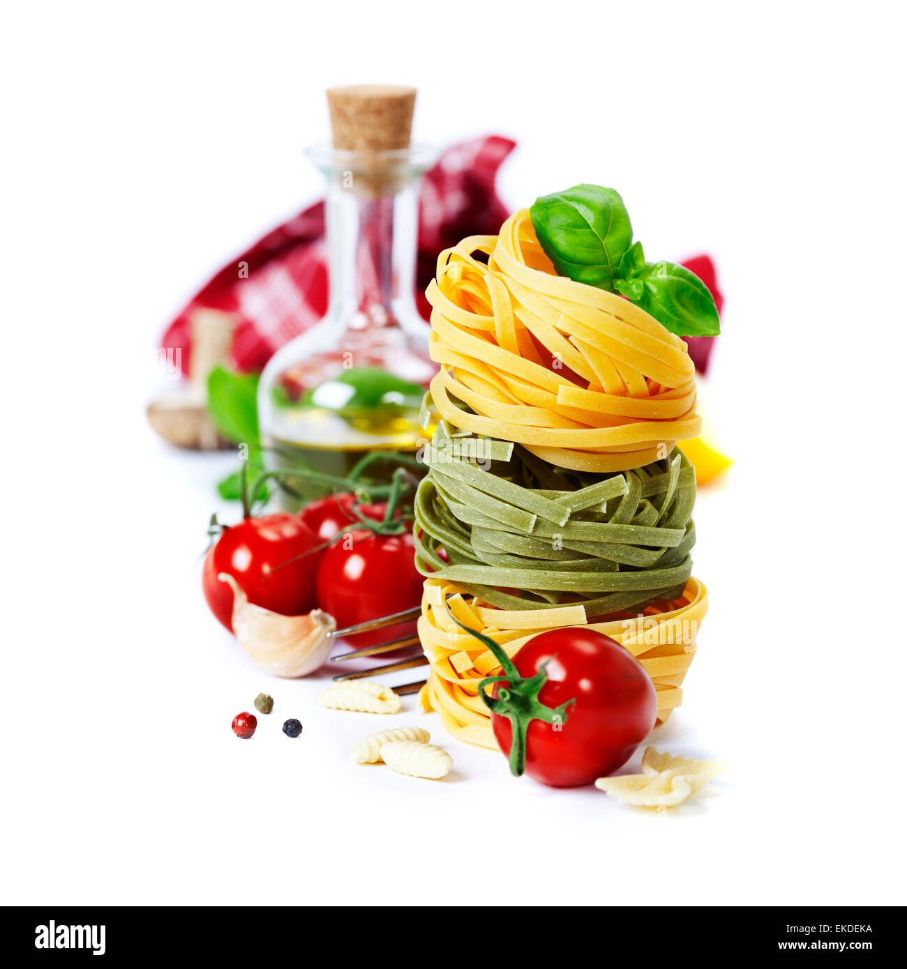 Cherry tomatoes tomato pesto pasta Cut Out Stock Images & Pictures - Alamy