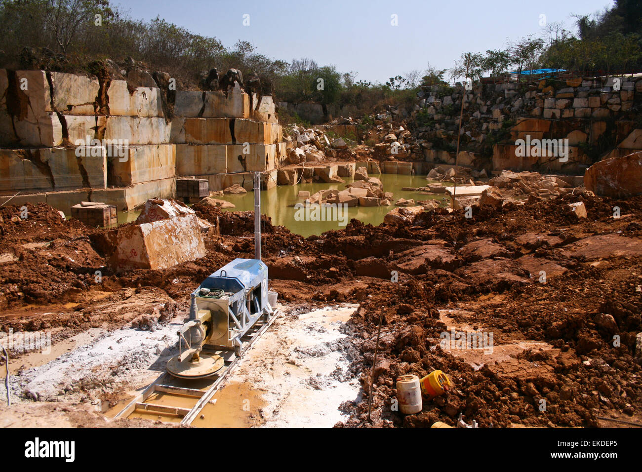 Open pit marble quarry in hi-res stock photography and images - Alamy