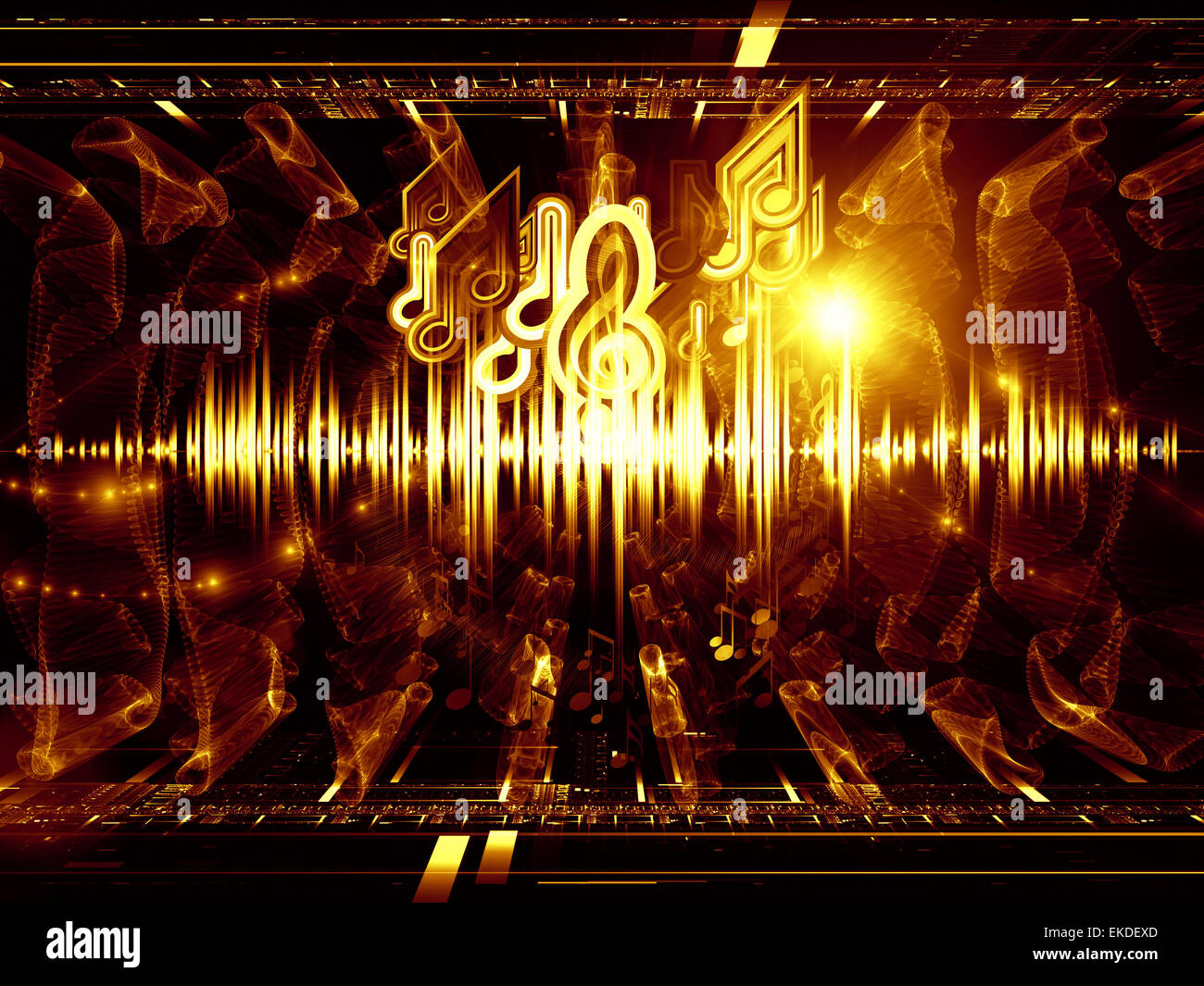 Wave musical note song hi-res stock photography and images - Alamy