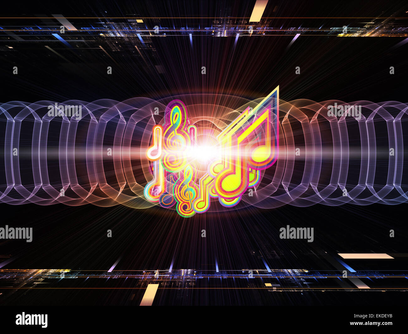 Waves of music Stock Photo - Alamy