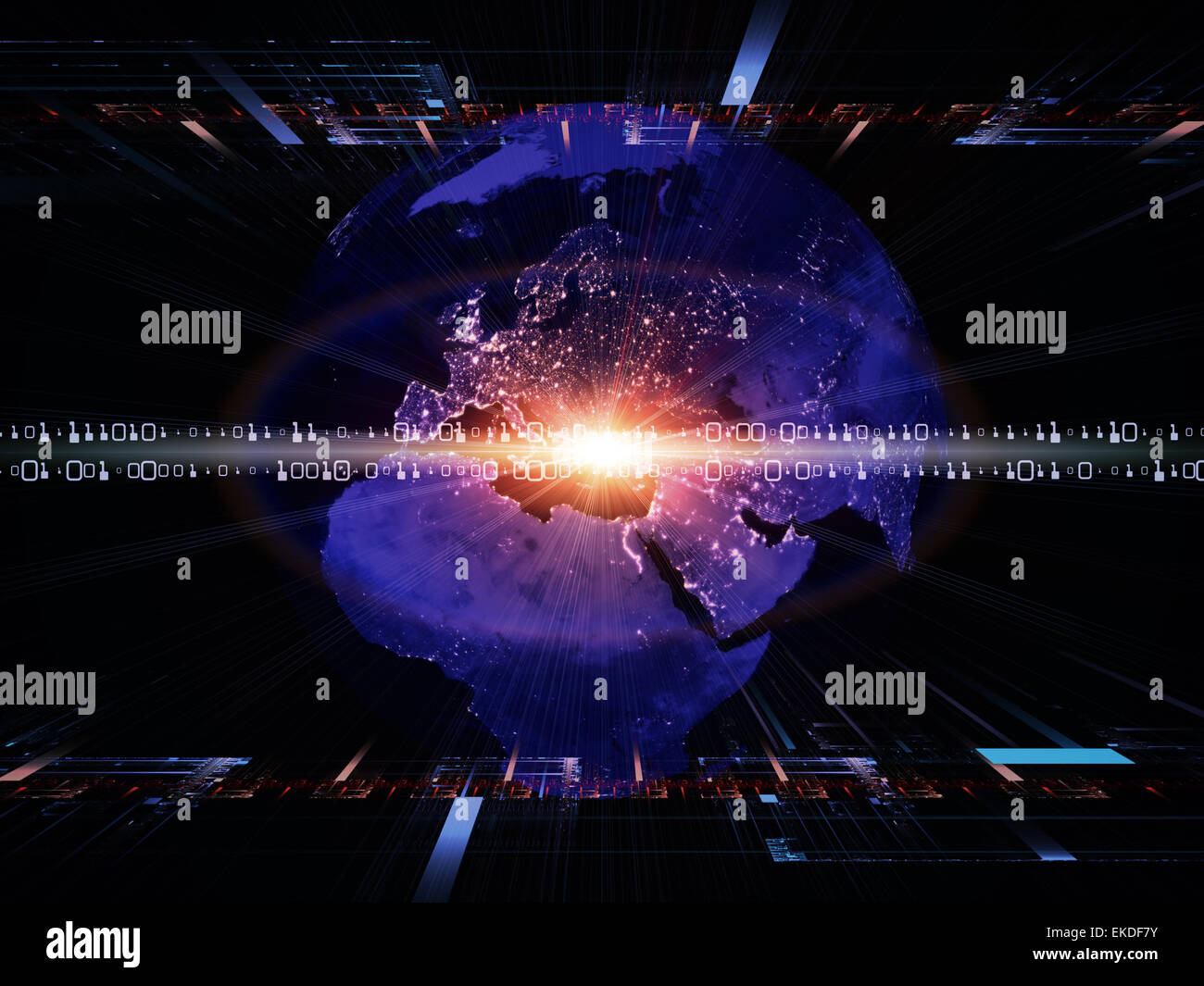 Satellite lights hi-res stock photography and images - Alamy