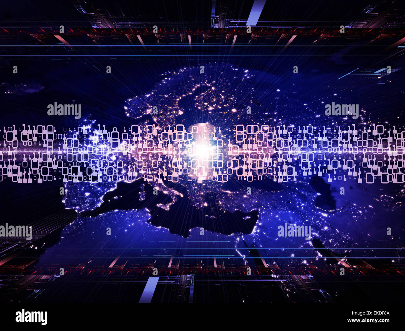 Satellite lights hi-res stock photography and images - Alamy