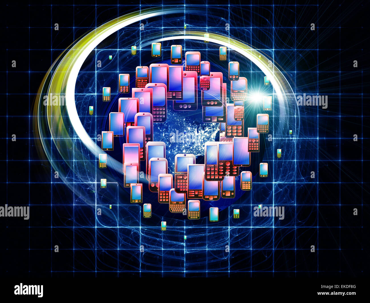 Earth Trails Background Stock Photo - Alamy